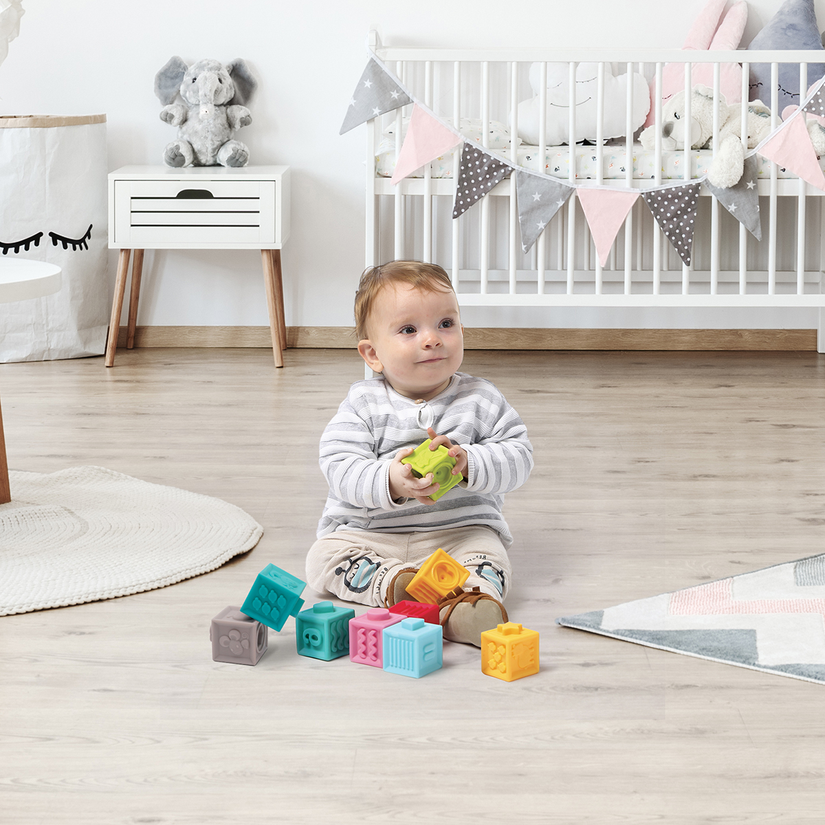 Interlocking Blocks - Construction Game Baby 10 Months - LUDI